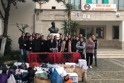 Gjimnazi “Sami Frasheri” solidarizohet me të prekurit nga termeti ...