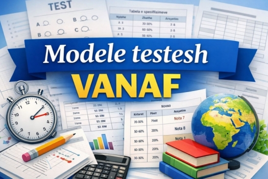 Modele testesh VANAF për vitin shkollor 2025-2026 - Portali Shkollor